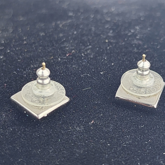 Swarovski | Jewelry | Swarovski Red Crystal Rectangular Earrings | Poshmark